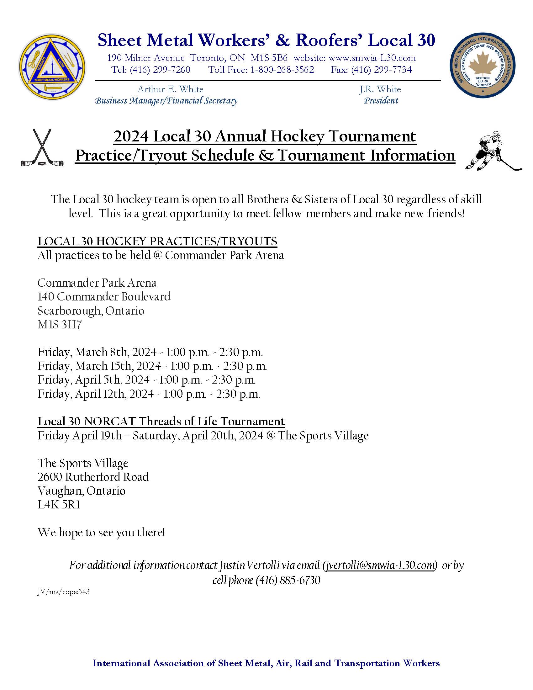 Attention ALL MEMBERS - Local 30